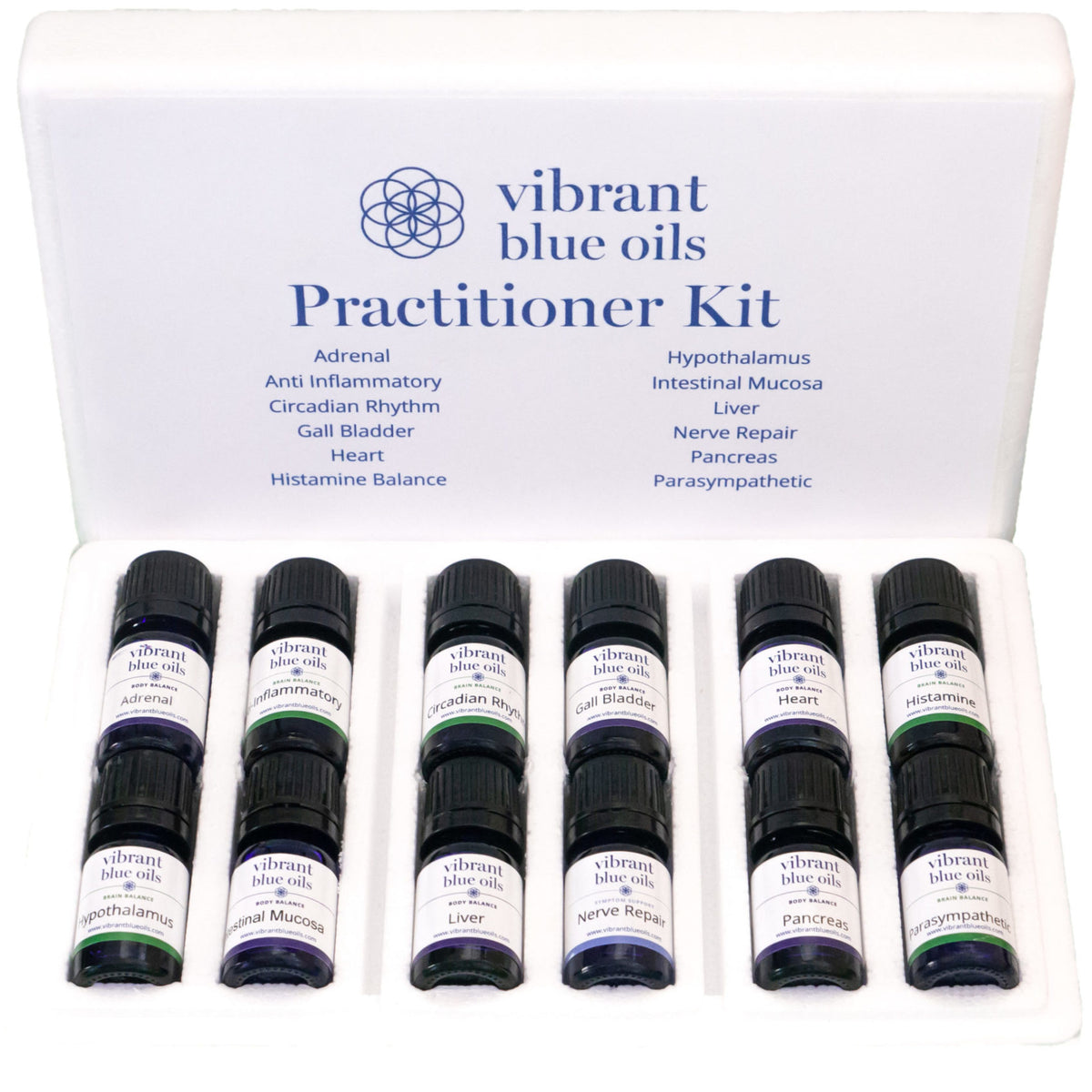 Practitioner Kit™ (14 x 5 ml bottles) – Vibrant Blue Oils